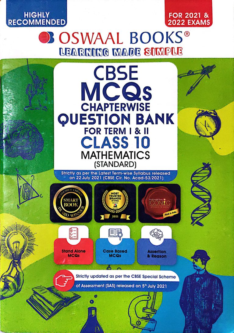 OSWAAL BOOKS CBSE MCQs CHAPTERWISE QUESTIONS BANK FOR TERM I and II ...